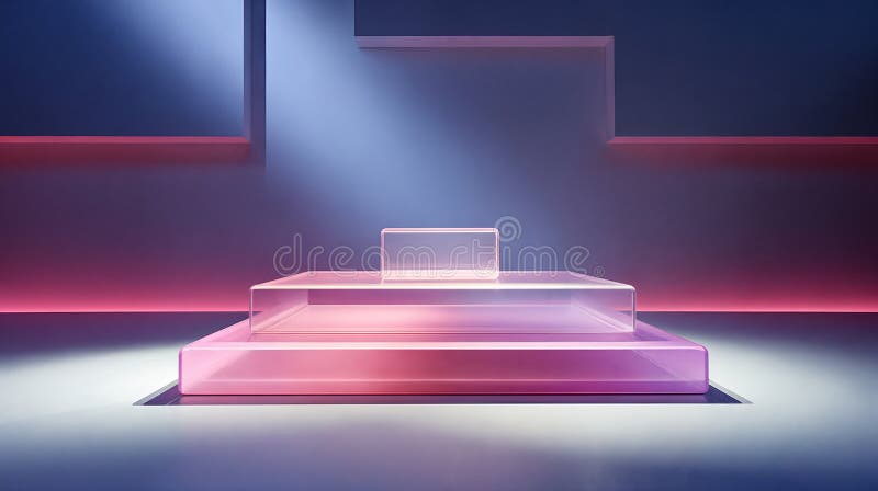 Multicolored Simple Mockup, Product Display Podium. AI Generative Stock ...