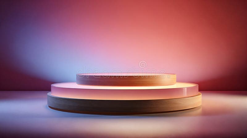 Multicolored Simple Mockup, Product Display Podium. AI Generative Stock ...