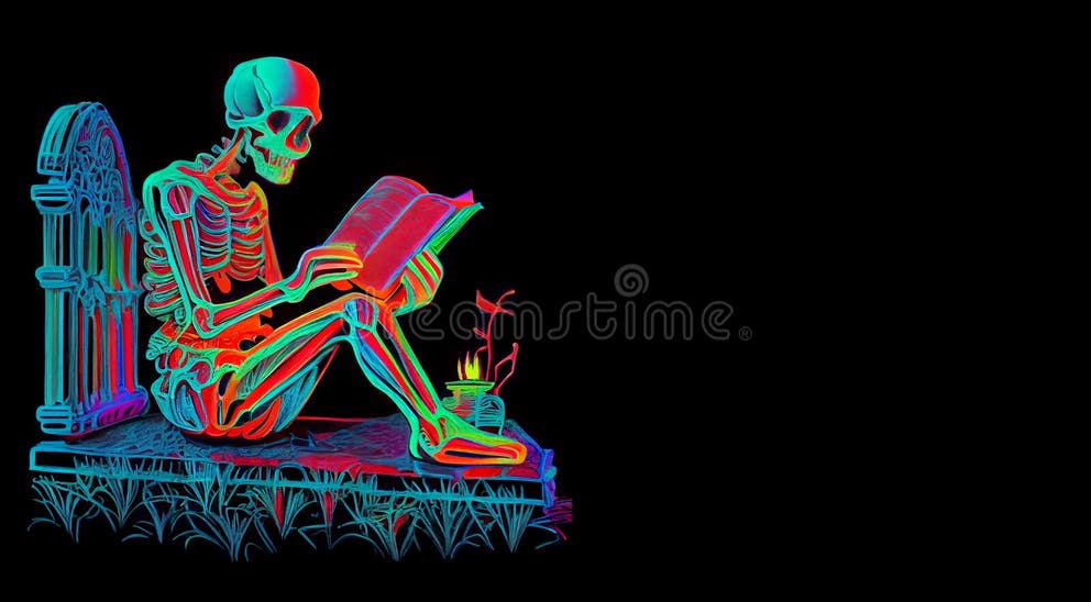 Psychedelic Skeleton Stock Illustrations – 417 Psychedelic Skeleton ...