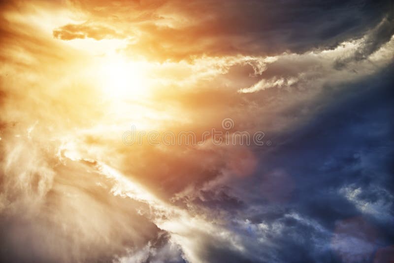 Red Sky Desert Sunset stock image. Image of dusty, drought - 31907015