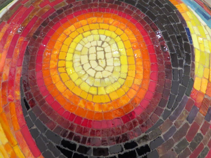 Multicolored Smalt Mosaic from Glass Peaces Stock Image - Image of ...