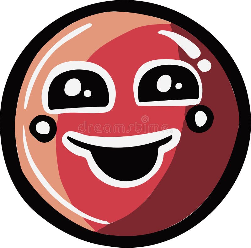 Multicolored Smileys Emotions Funny and Vector Illustration Stock ...