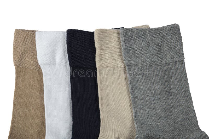 Multicolored Socks Set in Different Designs, Knitted Knee High Socks ...