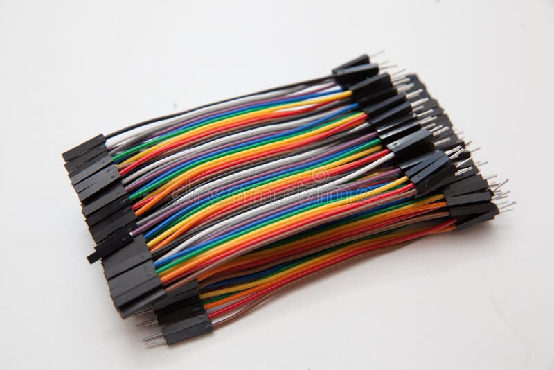 Multicolored Soldless Thin Wires with Connectors for Electronic Robotic ...