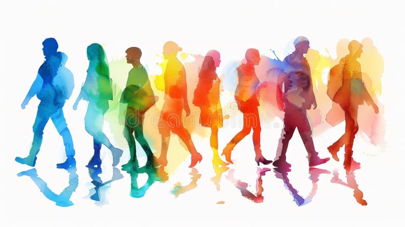 Multicolored Diversity People Stock Illustrations – 1,943 Multicolored ...