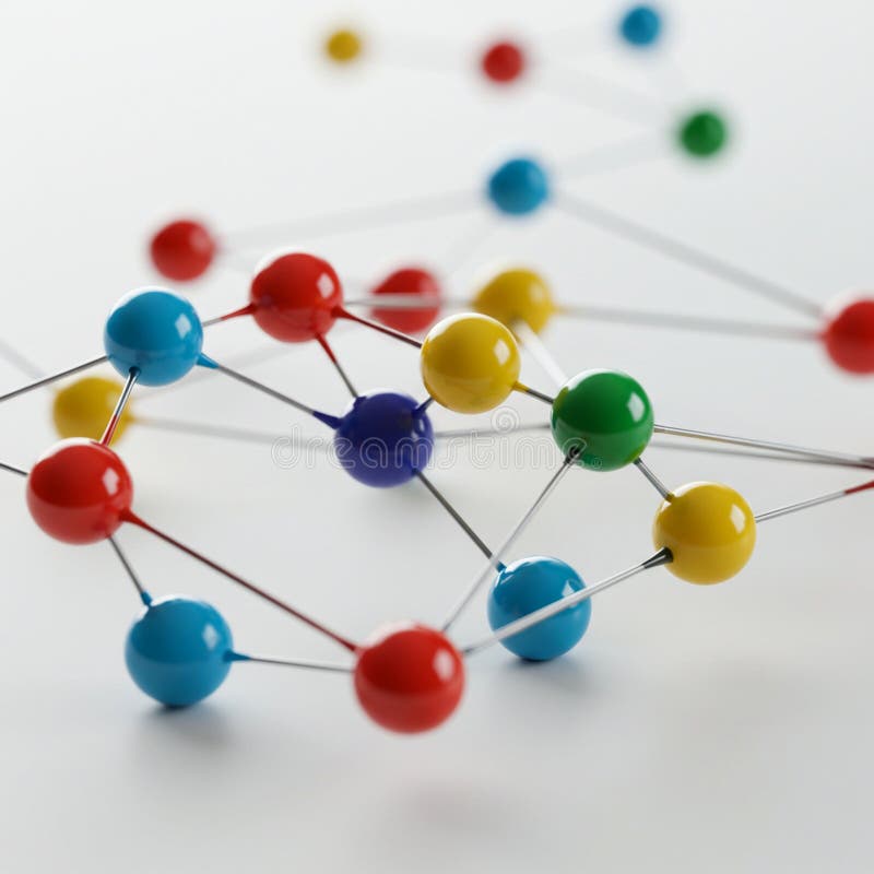 Multicolored Spheres Connected by Thin Metal Rods Form a Molecular ...