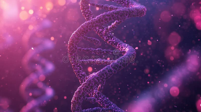 Multicolored Spiral of the DNA Double Helix. Stock Photo - Image of ...