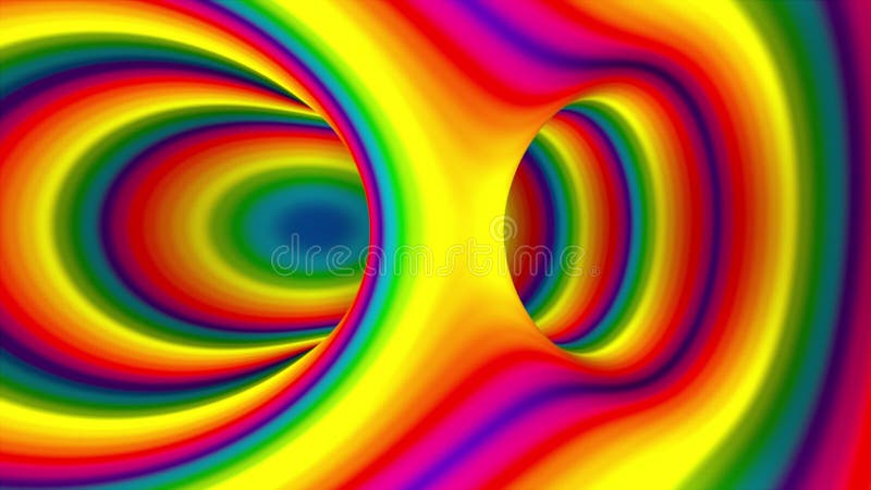 Multicolored Spiral Shape, Computer Generated. 3d Rendering Abstract ...