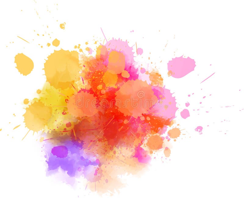 Multicolored Splash Watercolor Blot Stock Vector - Illustration of ... Multicolored Splash Watercolor Blot Stock Vector - Illustration of ...