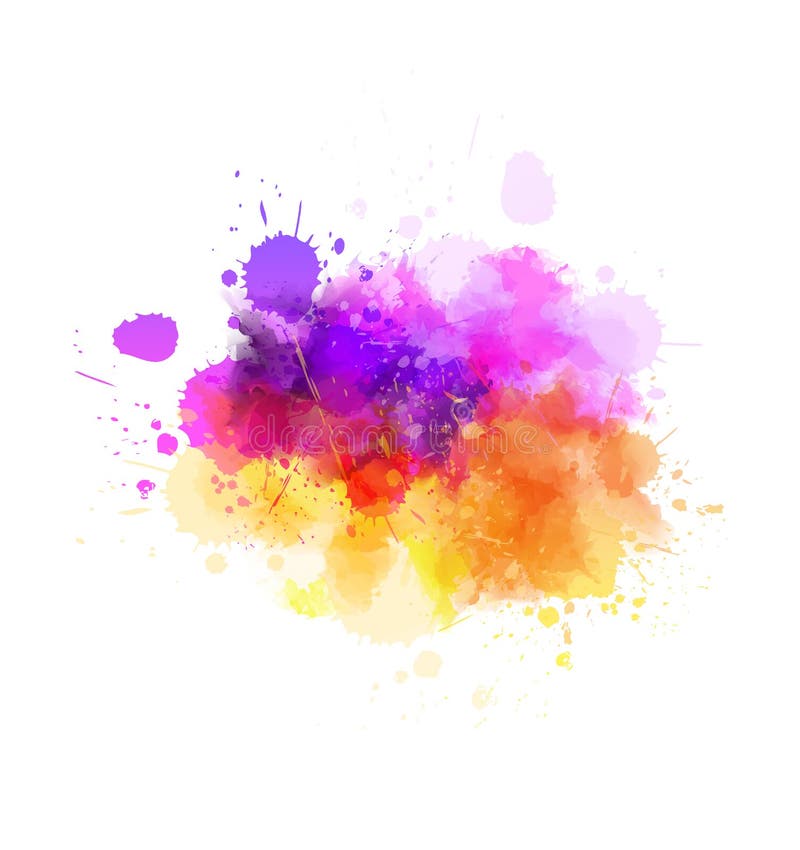 Multicolored Splash Watercolor Blot Stock Vector - Illustration of ... Multicolored Splash Watercolor Blot Stock Vector - Illustration of ...