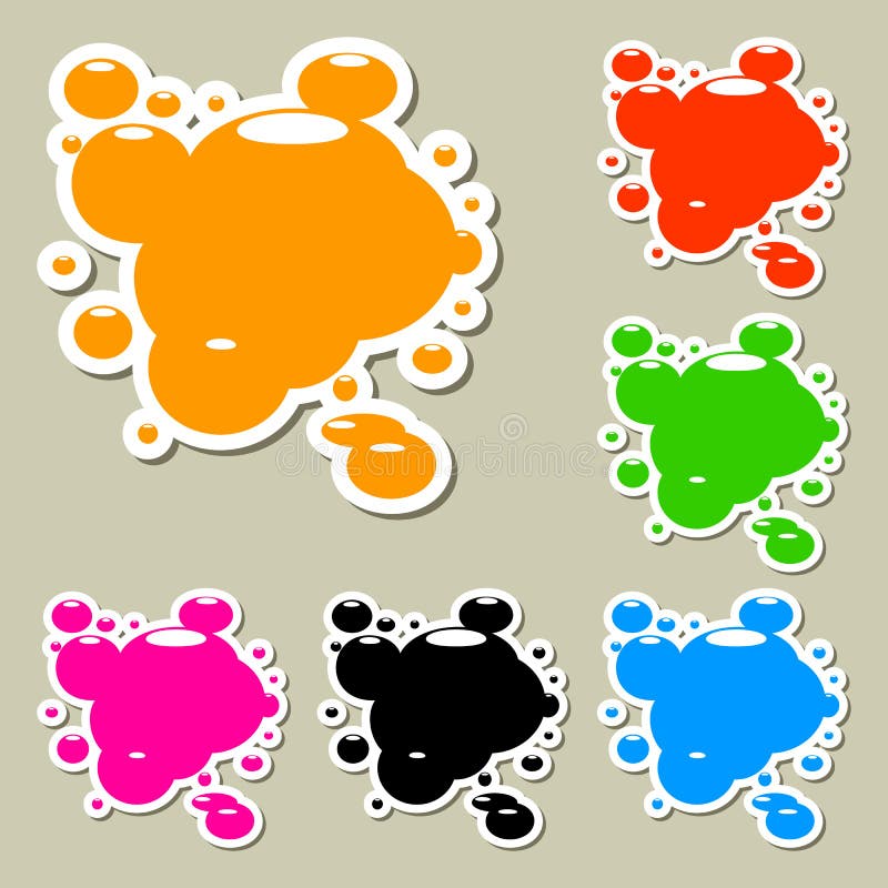 Spots Stickers Stock Illustrations – 873 Spots Stickers Stock ...