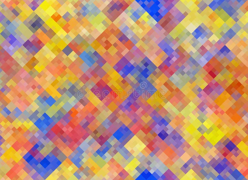 Multicolored Square Shapes in Chaotic Arrangement. Holiday Bokeh ...