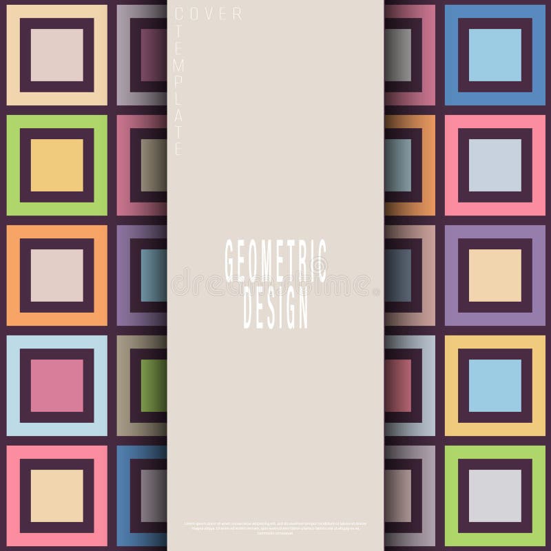 Multicolored Squares. Layout for Background, Cover, Screensaver ...