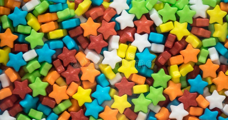 Multicolored stars candy stock photo. Image of green - 36153590