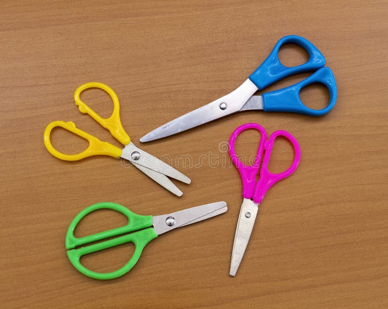 Multicolored Stationery Scissors Stock Photo - Image of multi, hobby ...