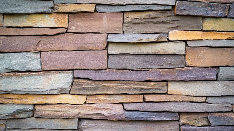 Multicolored Stone Brick Wall Texture Stock Photo - Image of wall ...