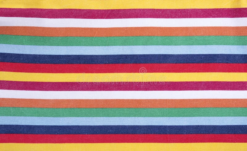 Multicolored Striped Fabric. Stock Photo - Image of dots, color: 93751162