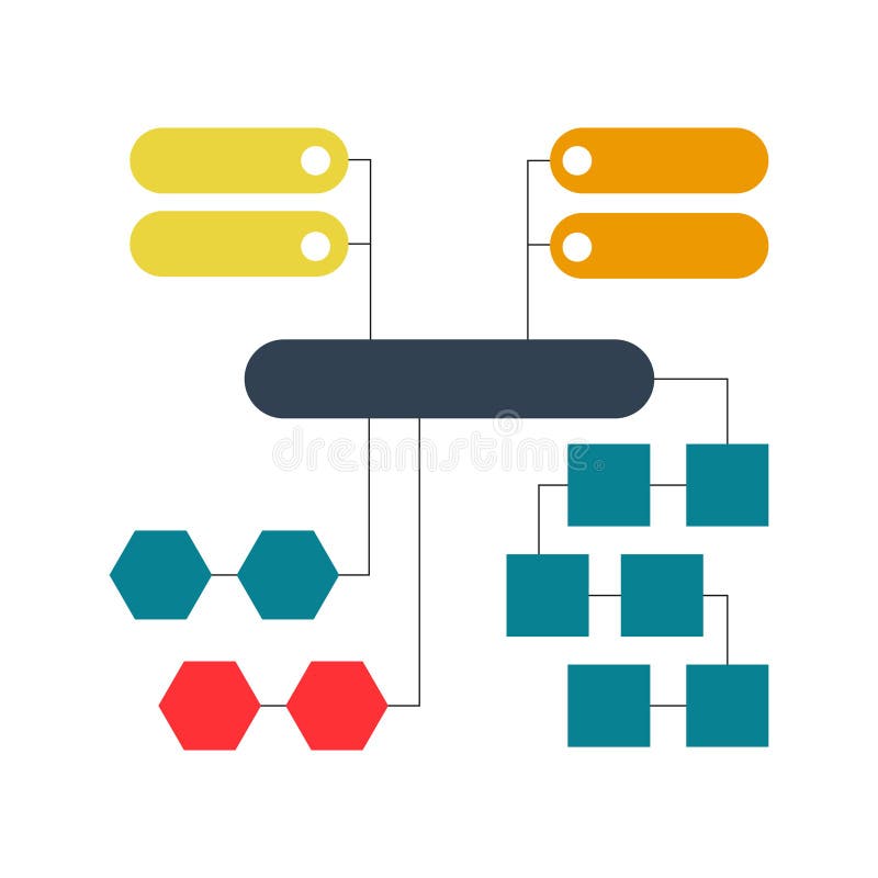 Multicolored Structural Schemes, Diagrams, Web Designs. Business ...