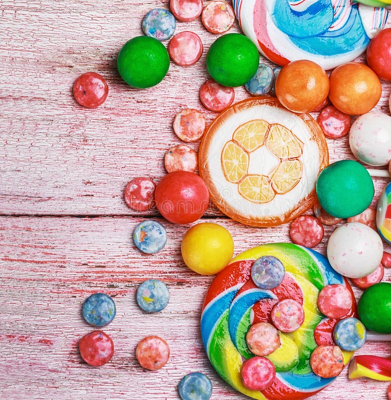 Multicolored Sweets and Chewing Gum Stock Photo - Image of jelly ...