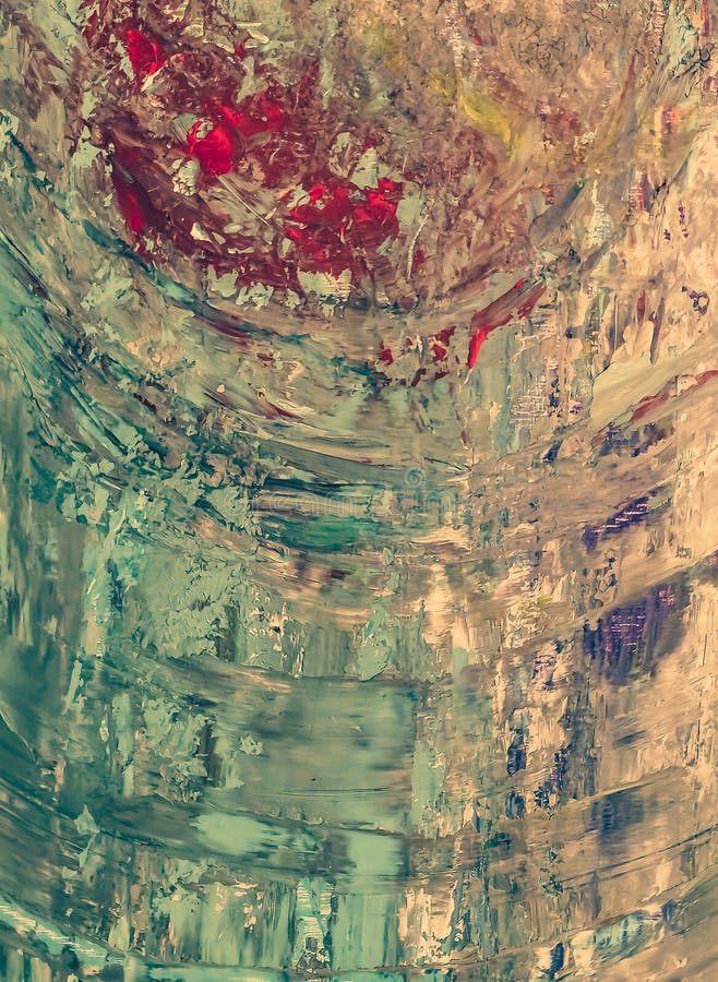 Multicolored Texture Painting. Abstract Art Background. Oil on Canvas ...