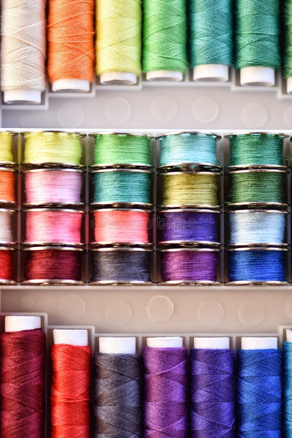 Multicolored threads stock image. Image of color, spool - 64726807