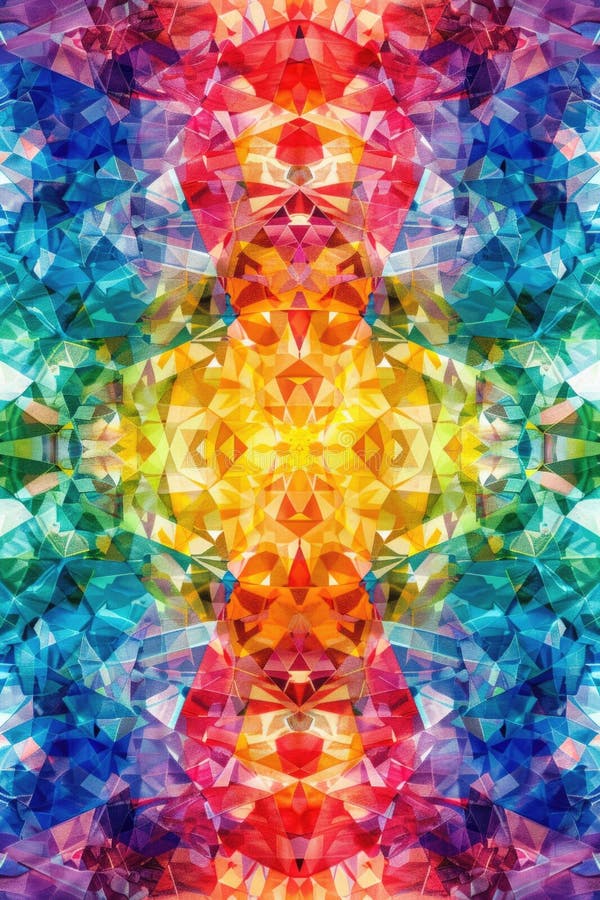 Multicolored Triangle Cross Stock Image - Image of triangle, sacred ...