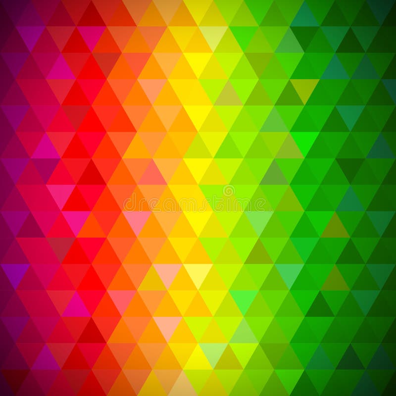 Multi-colored Triangles Background. Stock Vector - Illustration of ...