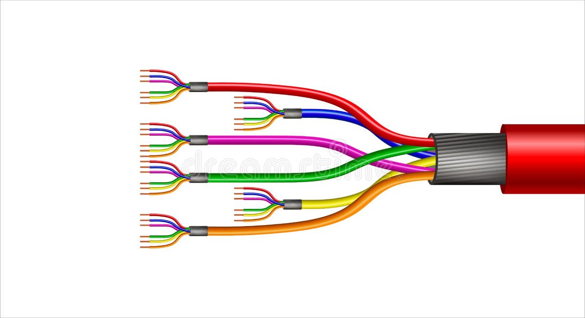 Copper Pair Wire Stock Illustrations – 42 Copper Pair Wire Stock ...