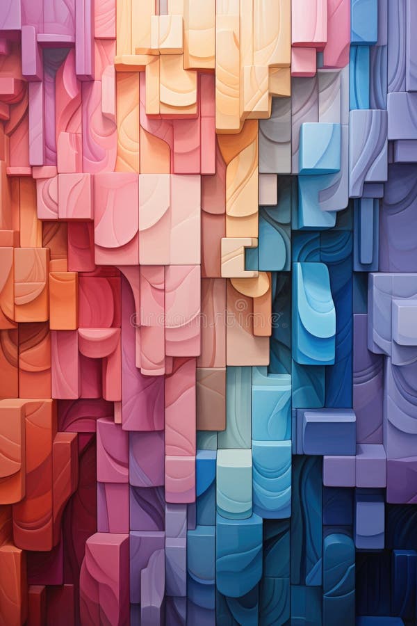 A Multicolored Wallpaper with a Black Background. Generative AI Image ...