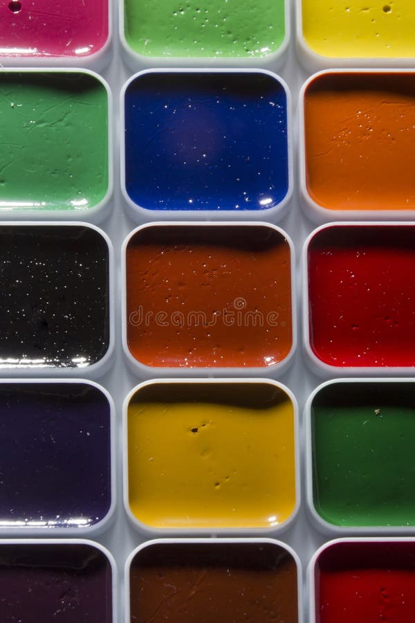 Box of paints stock photo. Image of creativity, colour - 104813998