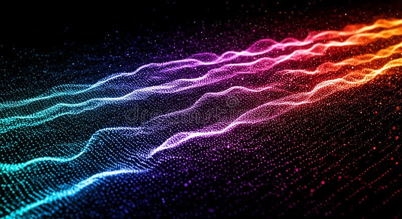 Multicolored Wave-like Patterns Composed of Dots Form a Dynamic ...