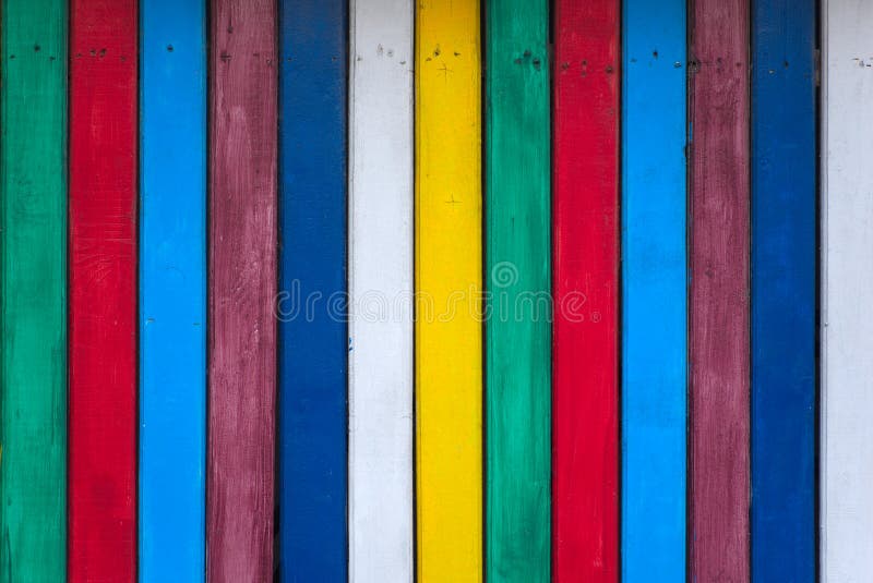Multicolored Wood Board Wall Texture from Planks Closeup Stock Image ...