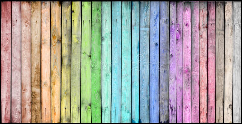 Multicolored Wooden Background with a Wide Range of Saturated Colors ...