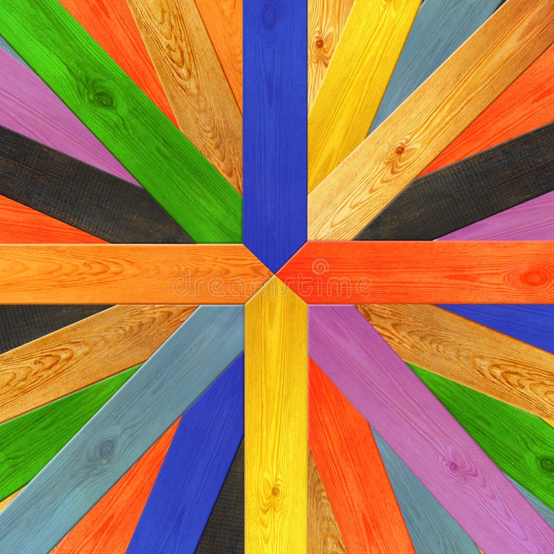 Multicolored Wooden Boards in Different Colors Stock Photo - Image of ...