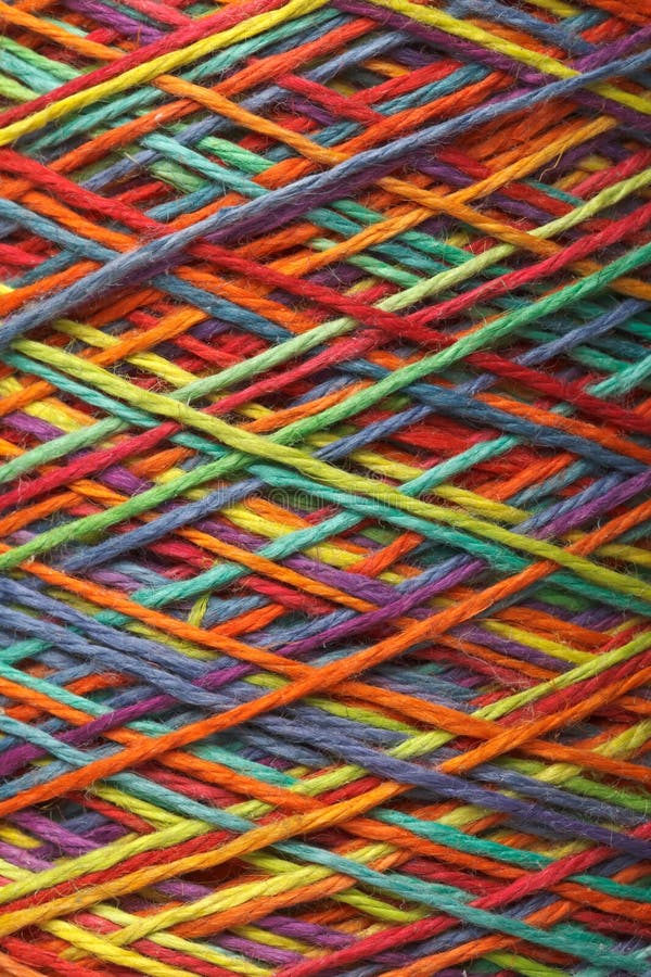 Multicolored yarn roll stock image. Image of textile - 30060073