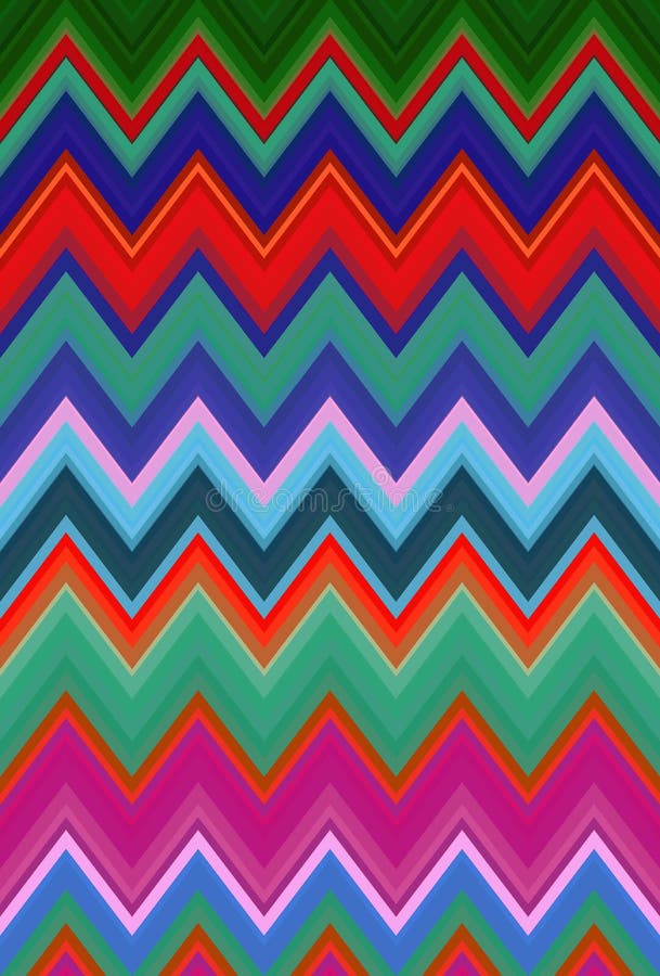 Multicolored Zigzag Rainbow Wave Pattern. Texture Woven Stock ...