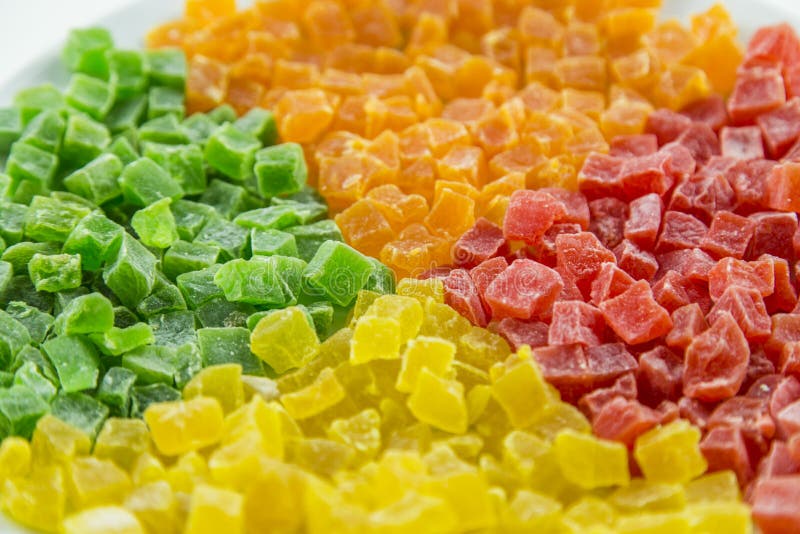 Multicolores Succade, 4 Color Stock Photo - Image of pineapple, fruits ...