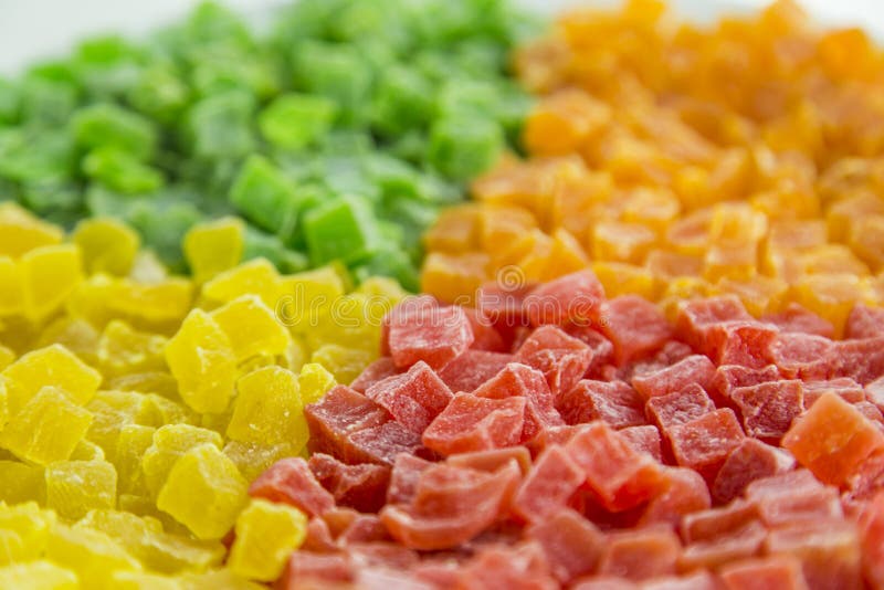 Multicolores Succade, 4 Color Stock Photo - Image of pineapple, fruits ...