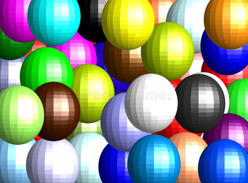 Multicolors Glossy and Glass Blur Balls Stock Illustration ...