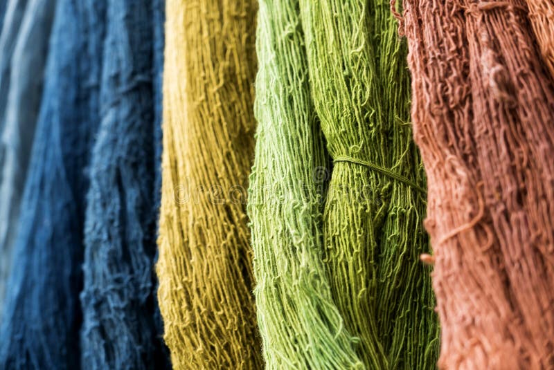 Multicolors Thread Silks Dye Stock Image - Image of reel, orange: 85239129