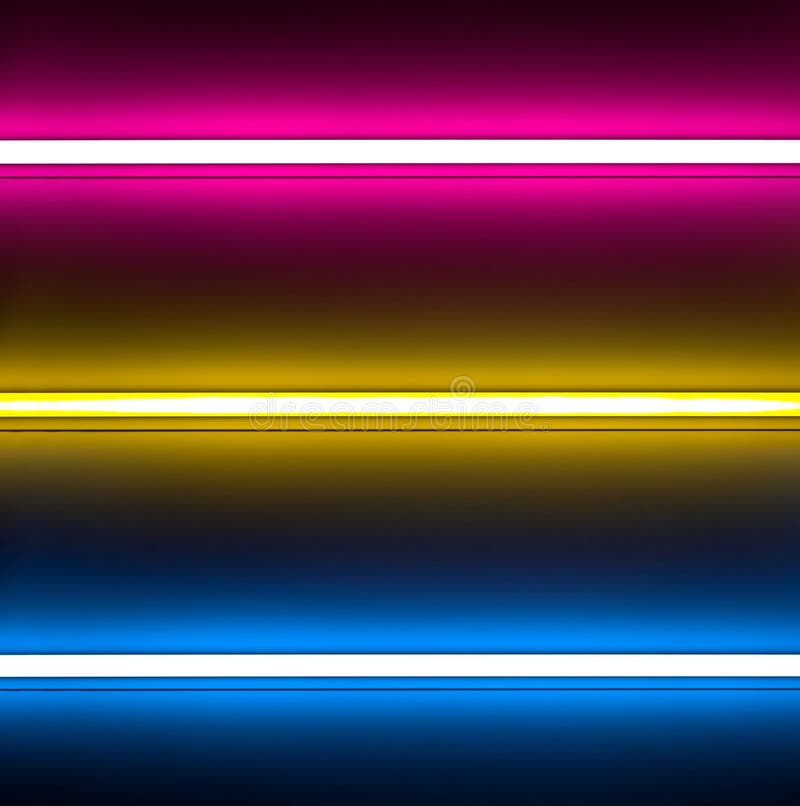 Neon Purple Lights, Abstract Background, Glowing Horizontal Line Stock ...