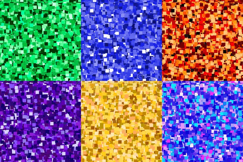 Multicolour Squares Glittering Background Stock Vector - Illustration ...