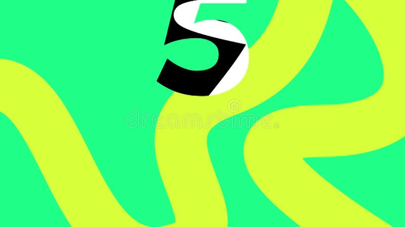 Multicoloured Countdown Timer Screen from Ten To Zero Stock Footage ...