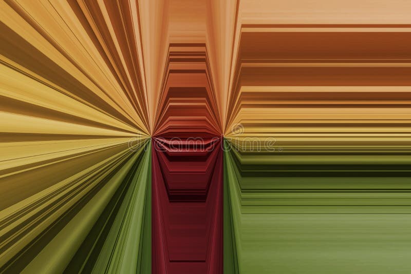 Multicoloured Horizontal Lines with Different Shapes Effect, Abstract ...