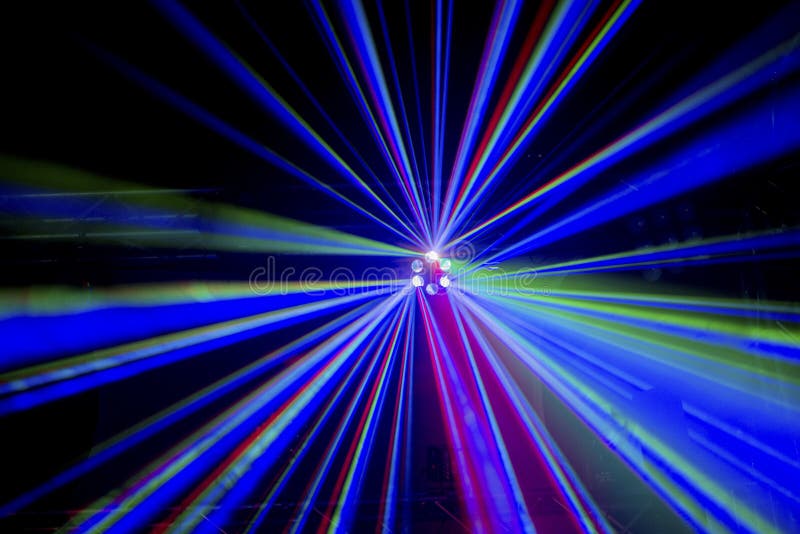 Multicoloured light beams stock photo. Image of theatrical - 69318354