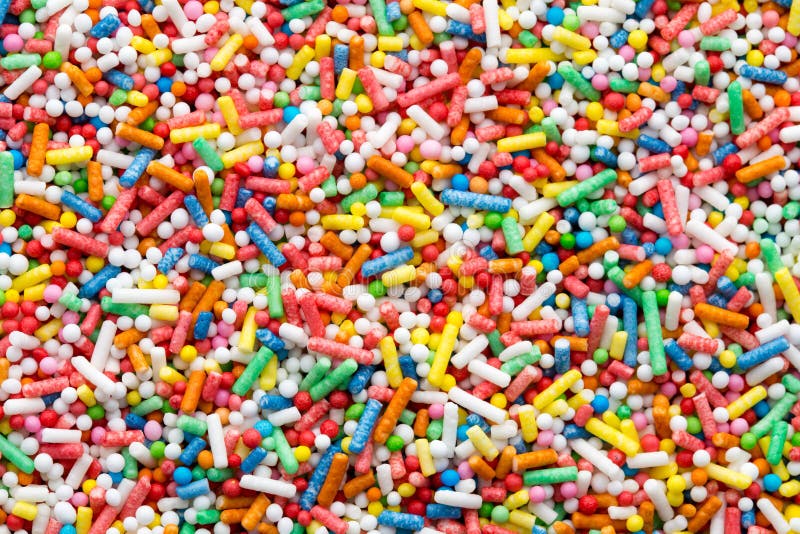 Multicoloured Sweet Sugar Balls. Small Ball Pattern. Stock Photo ...