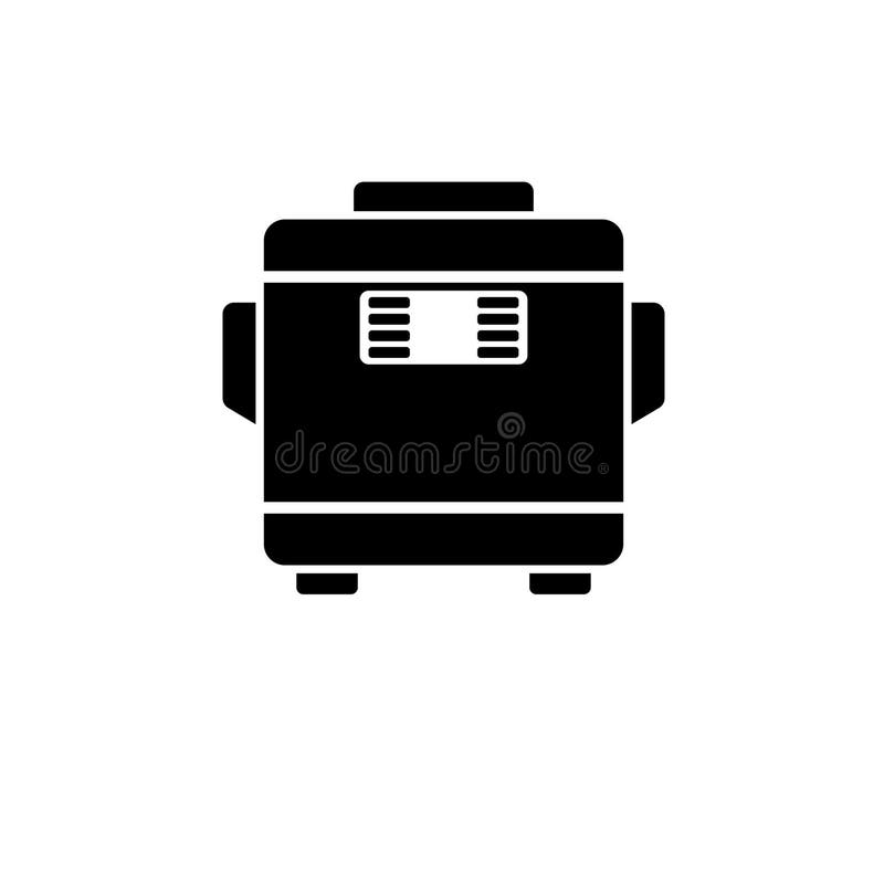 Multicooker, Kitchen Multi Cooker Machine Solid Flat Vector Icon ...