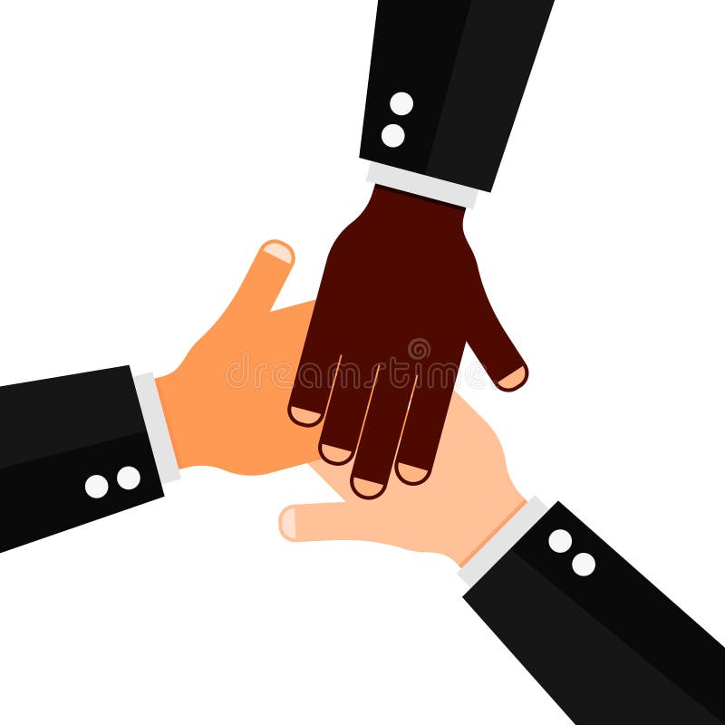 Multicultural Business Handshake Icon Stock Illustration - Illustration ...