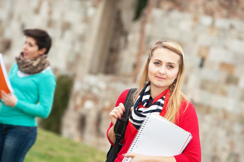 Multicultural College Students at Park Stock Photo - Image of ...