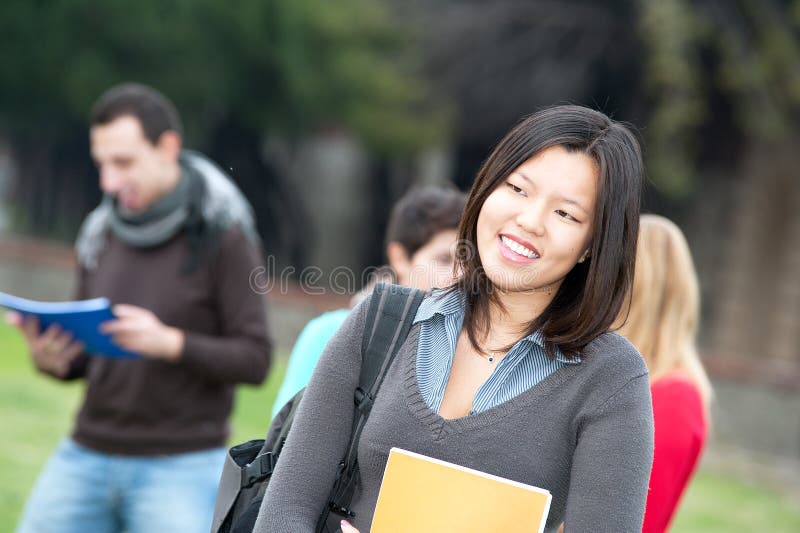 Multicultural College Students Stock Photo - Image of class, break ...
